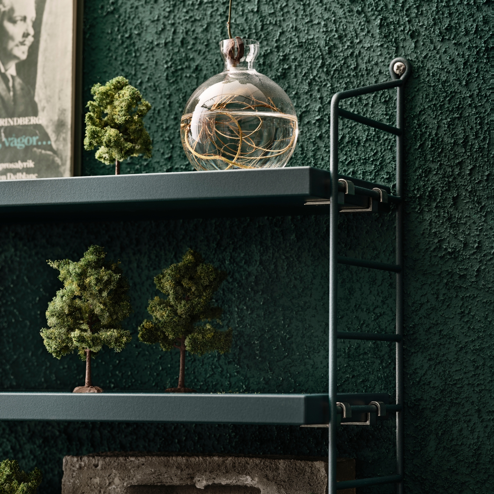 Hylla Pocket String Tegnérgrön, String Furniture | Handla String ...