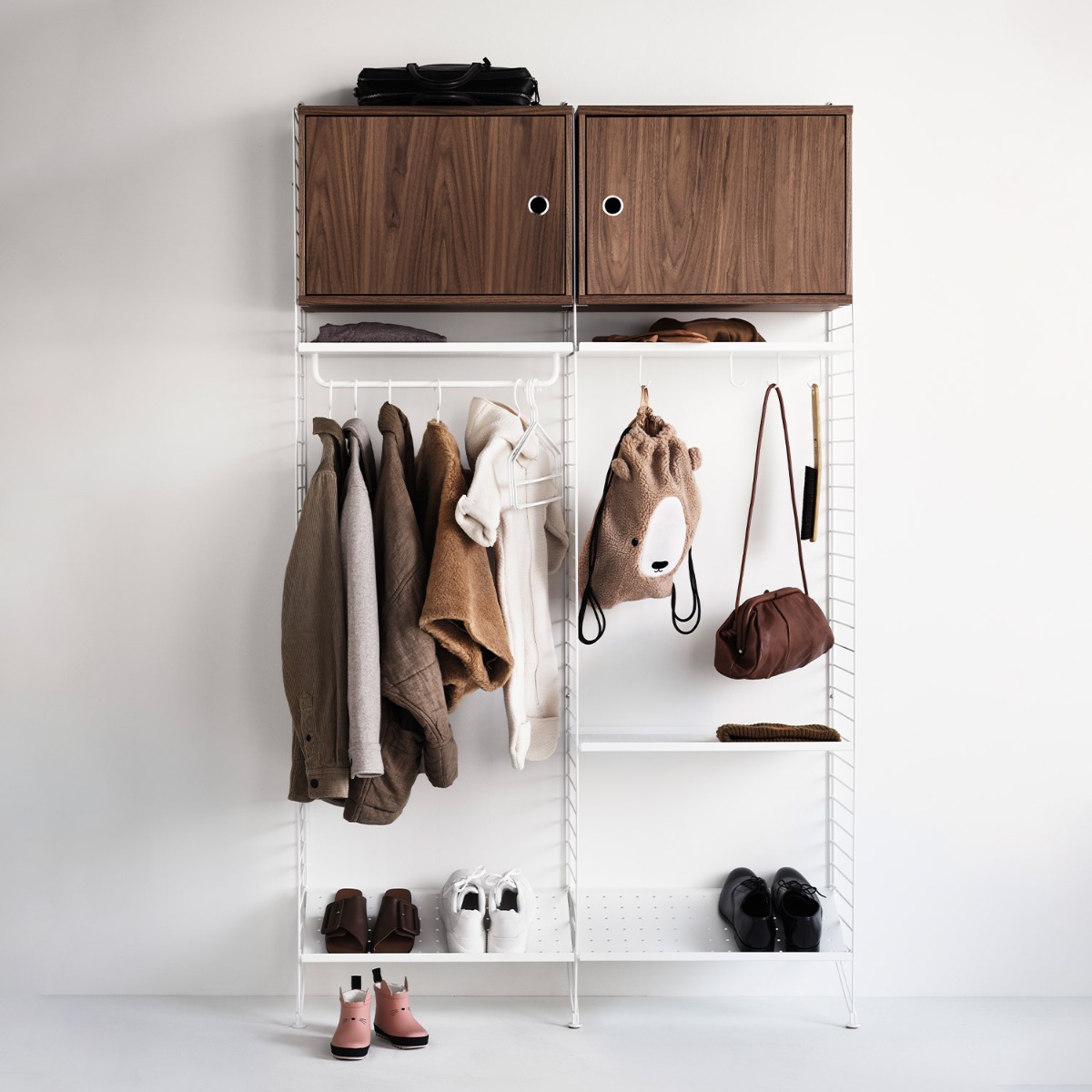 Skåp med dörr 58x30x42cm Valnöt