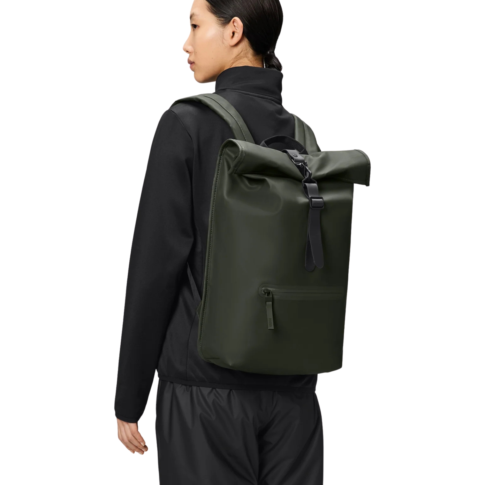 Ryggsäck Rolltop Rains Green | Handla ryggsäckar online | Designtorget.se